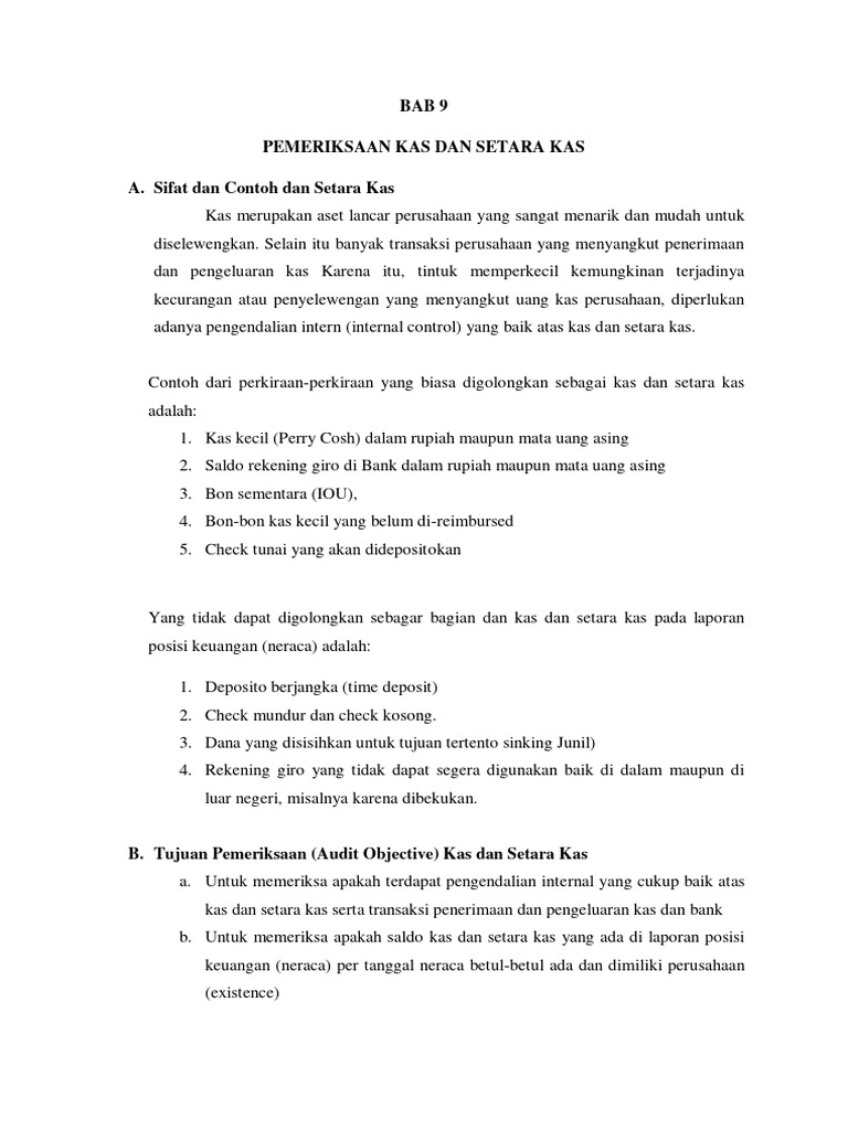 Dimas Arung Tri Buana Cahya - 5a - RMK Bab 9 - Pengauditan I | PDF | Pengelolaan Keuangan & Uang