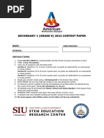 SASMO Sample Paper and Syllabus 1 | PDF | Mathematics | Statistics