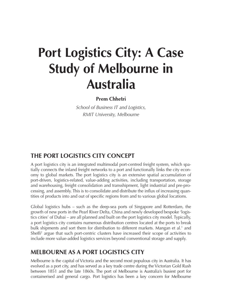 Port Logistics City | PDF | Port | Cargo
