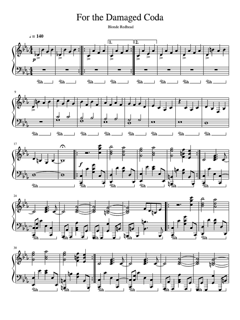 For The Damaged Coda (Evil Morty Theme) | PDF