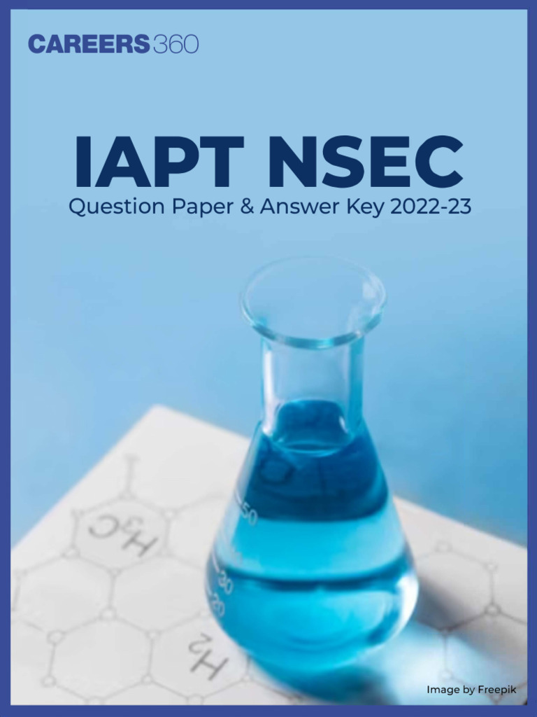 NSEC 2022 Chemistry Answer Key | PDF | Science Education