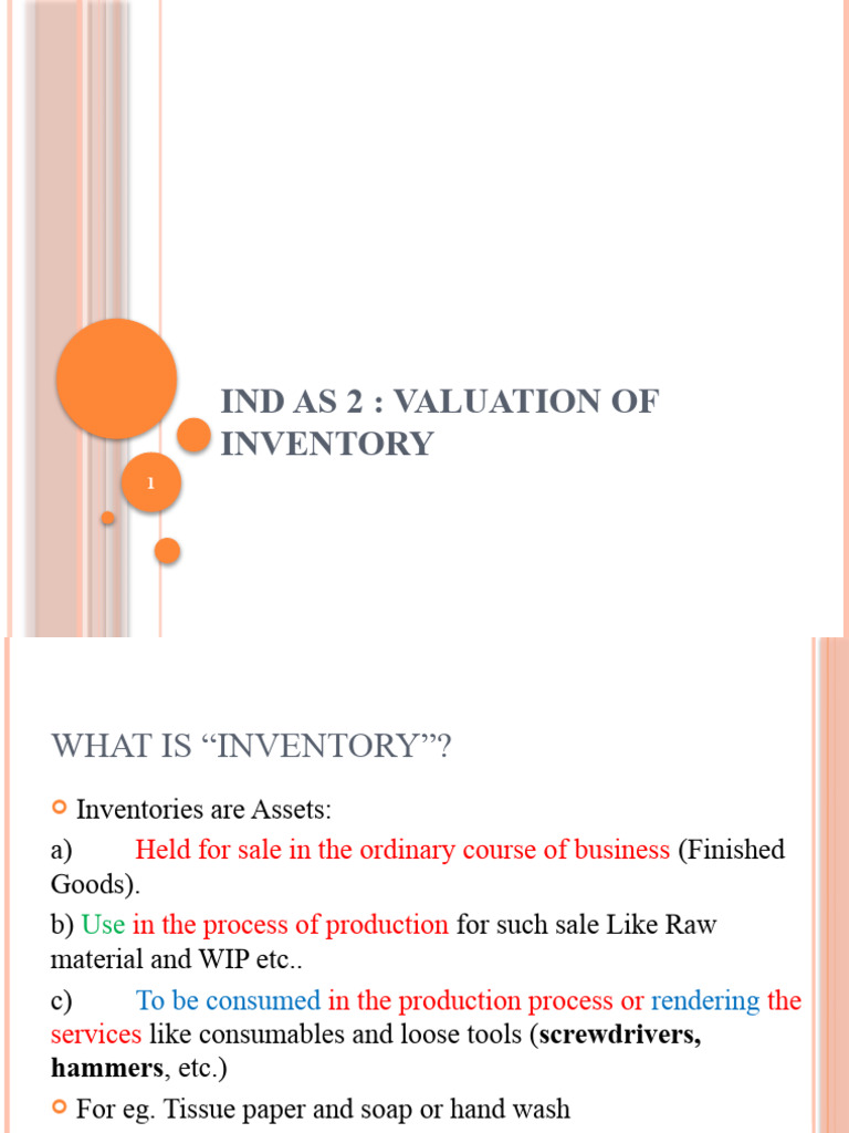 Ind As 2 Valuation of Inventory | PDF | Inventory | Valuation (Finance)