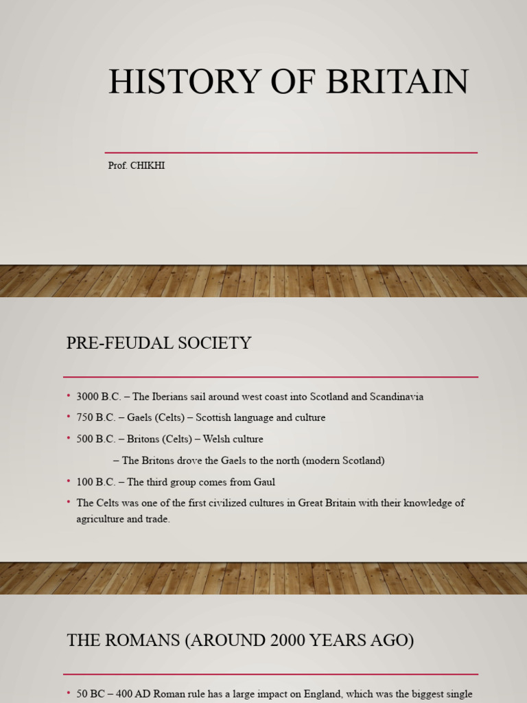 3-History of Britain | PDF | Celts | Kingdom Of England