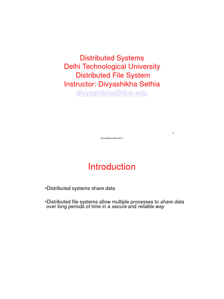Chap 08 DTU - FileSystem | PDF | File System | Software Engineering