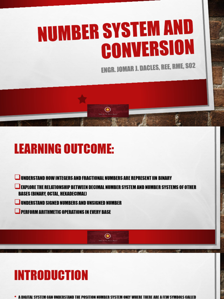 Lesson 3 - Number System and Conversion | Download Free PDF | Numbers ...