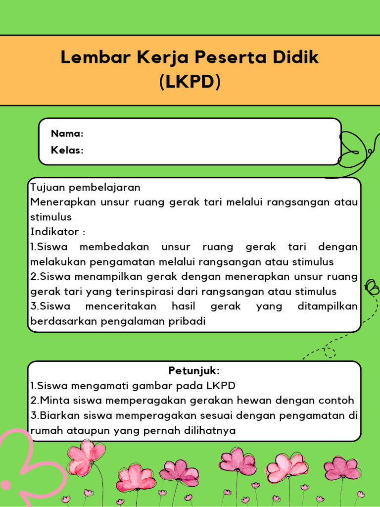 Lembar Kerja Peserta Didik (LKPD) | PDF