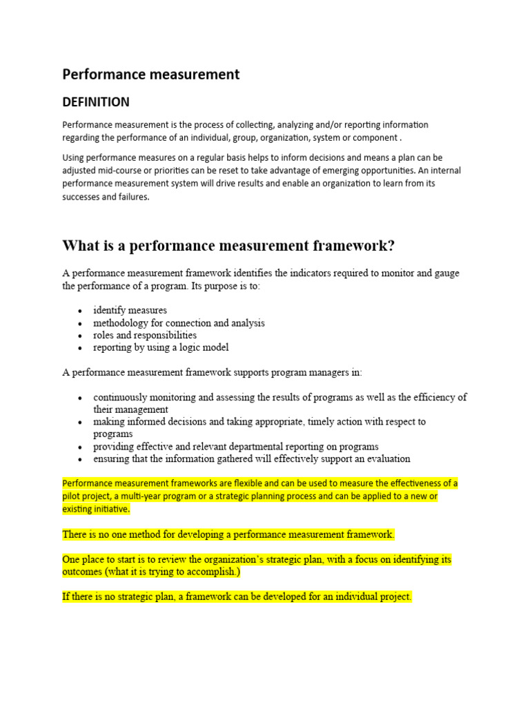 MCS Performance Measurement | PDF | Motorola | Strategic Planning
