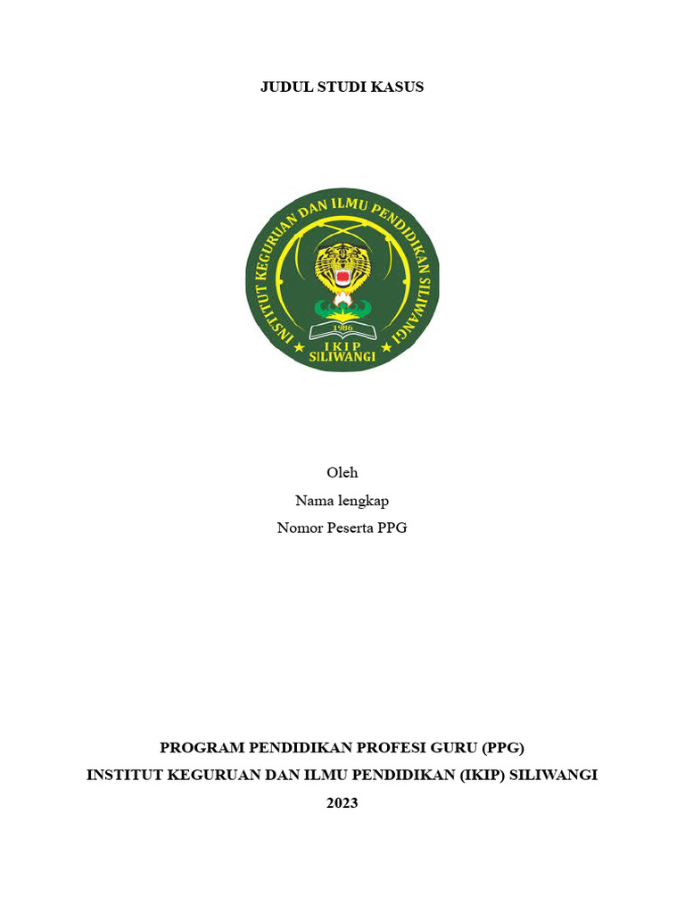 Format Studi Kasus | PDF