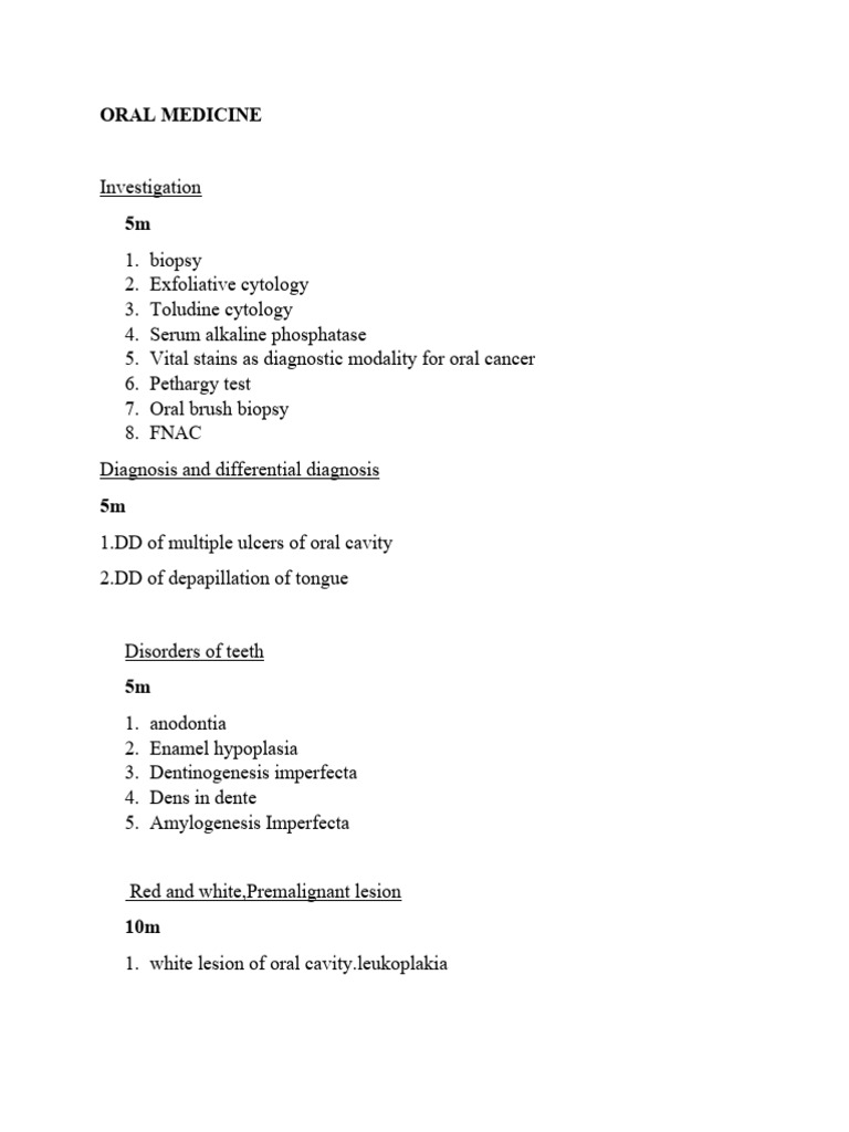 Key Topics in Oral Medicine & Radiology | PDF | Radiography | Diseases ...
