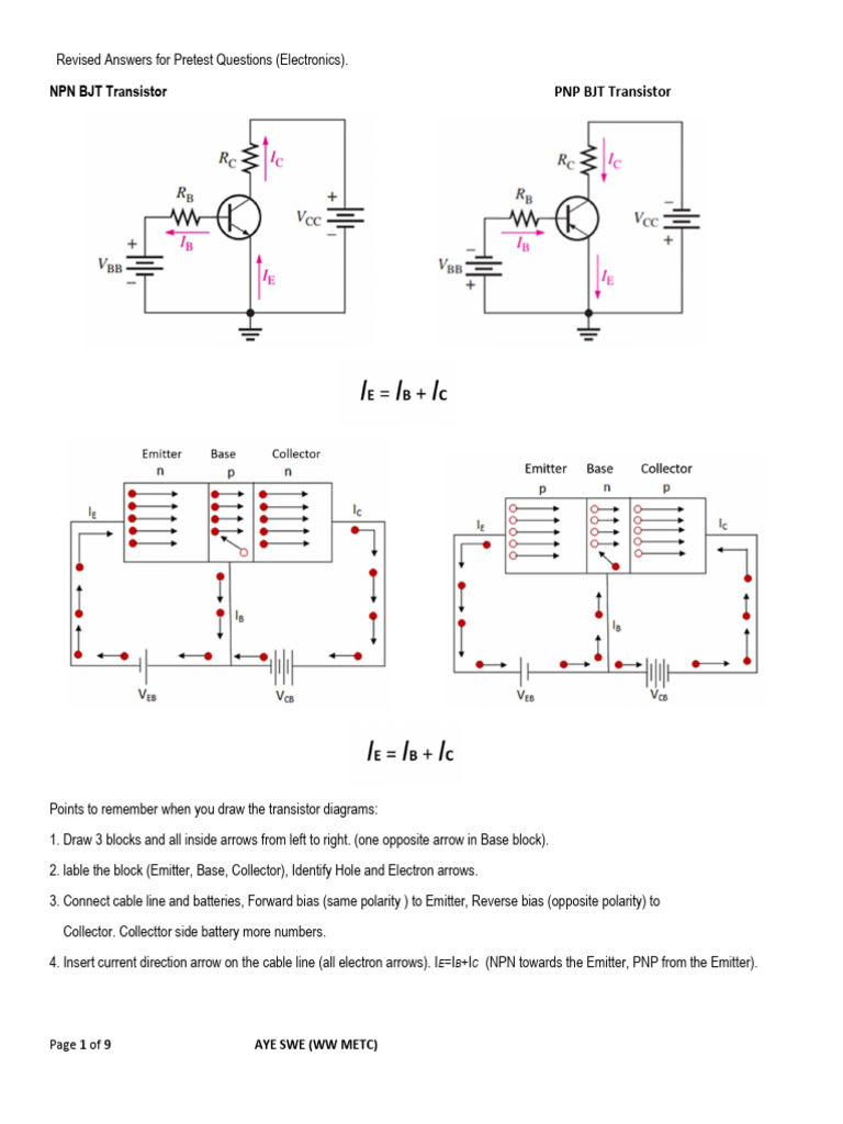 Qs & As Class I+II | PDF | Bipolar Junction Transistor | Field Effect Transistor