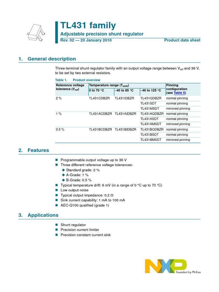 TL431 | PDF | Electronic Engineering | Electric Power