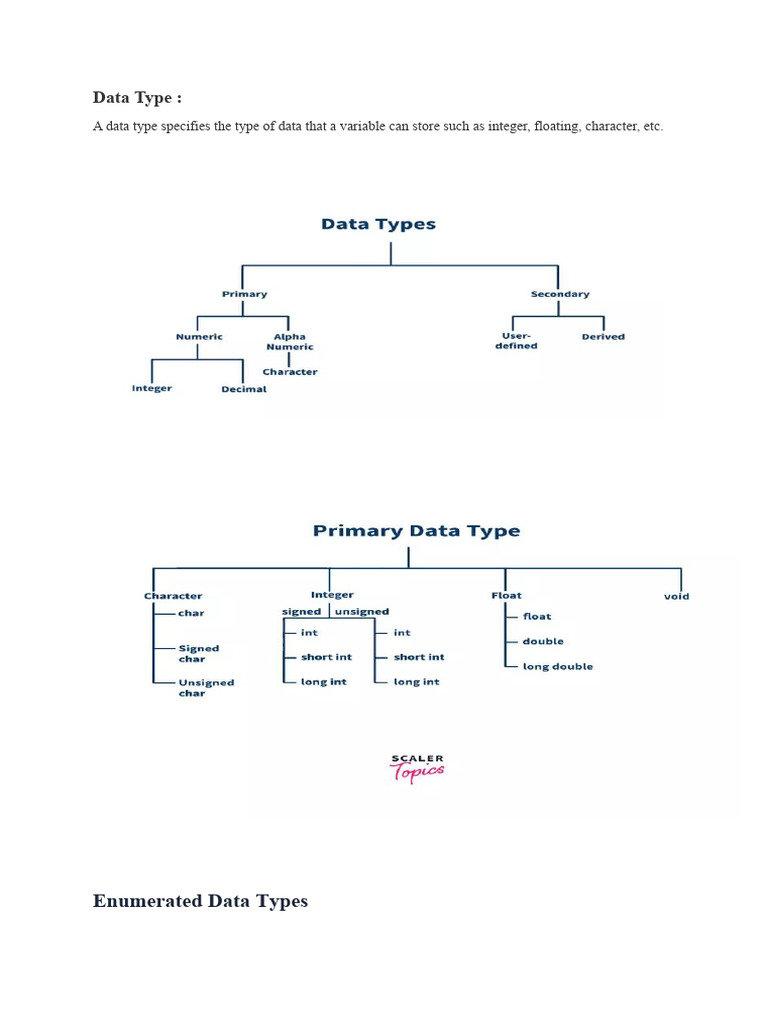 Data Type | PDF | Integer (Computer Science) | Data Type