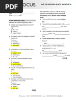 Focus 3 Workbook Answer Key | PDF