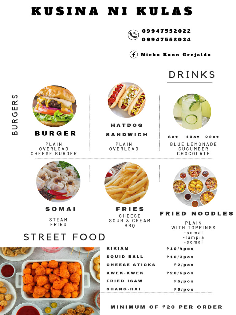 Yellow Restaurant Menu - 20231117 - 092441 - 0000 | PDF