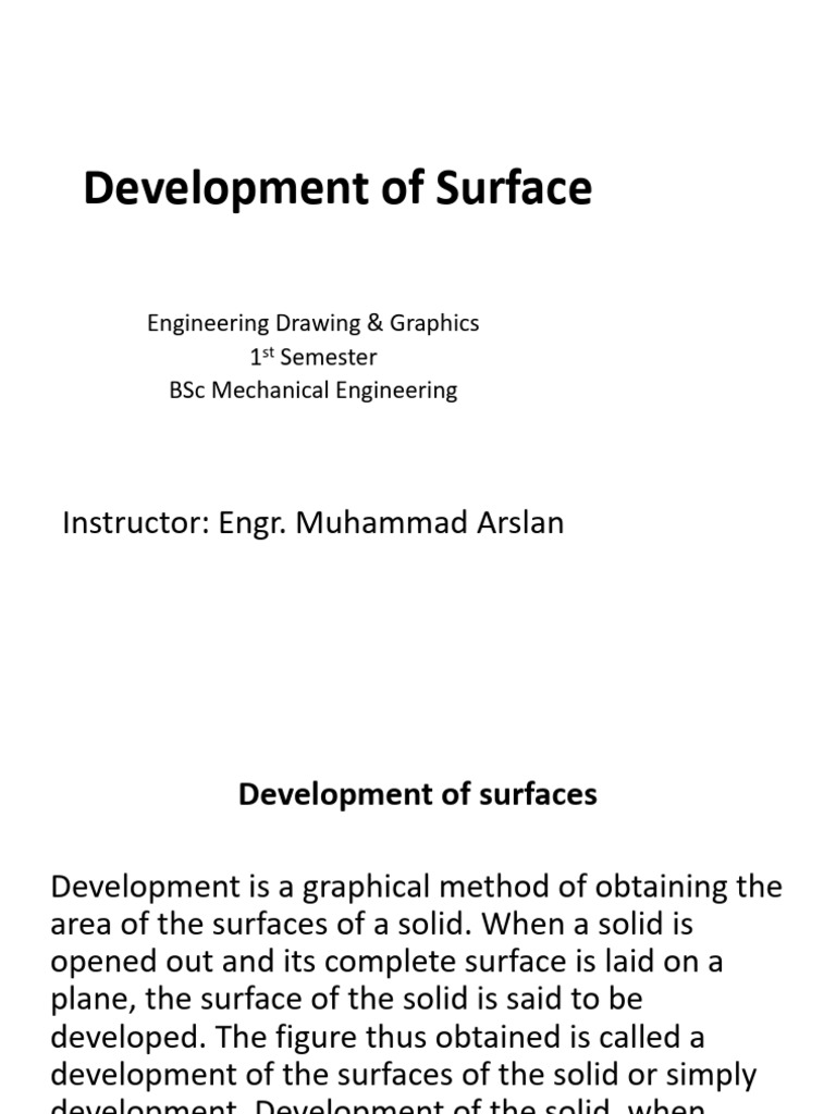6 Development of Surface | PDF