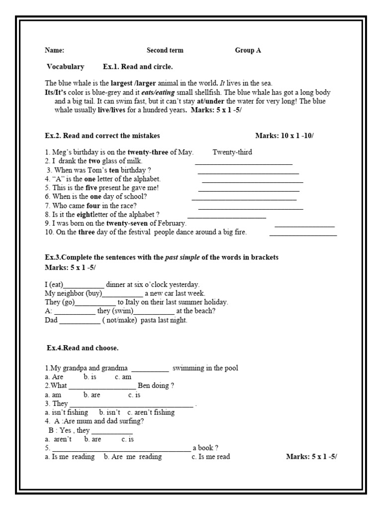 Test Kl.5.a.tremujori 2.smiles 5 | PDF | Home & Garden
