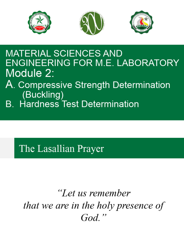 2.MEET 315LA MatScie Engineering ME Lab Module 2 | PDF | Deformation (Engineering) | Strength Of ...