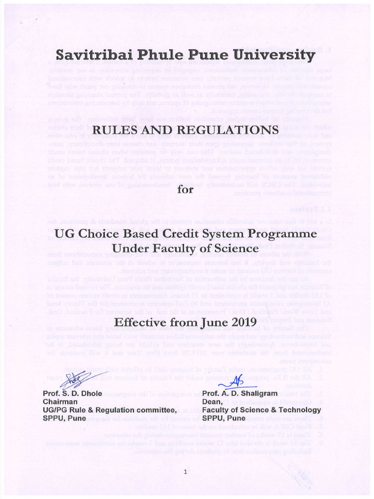 UG Rules and Regulations - 24.02.2021 | PDF