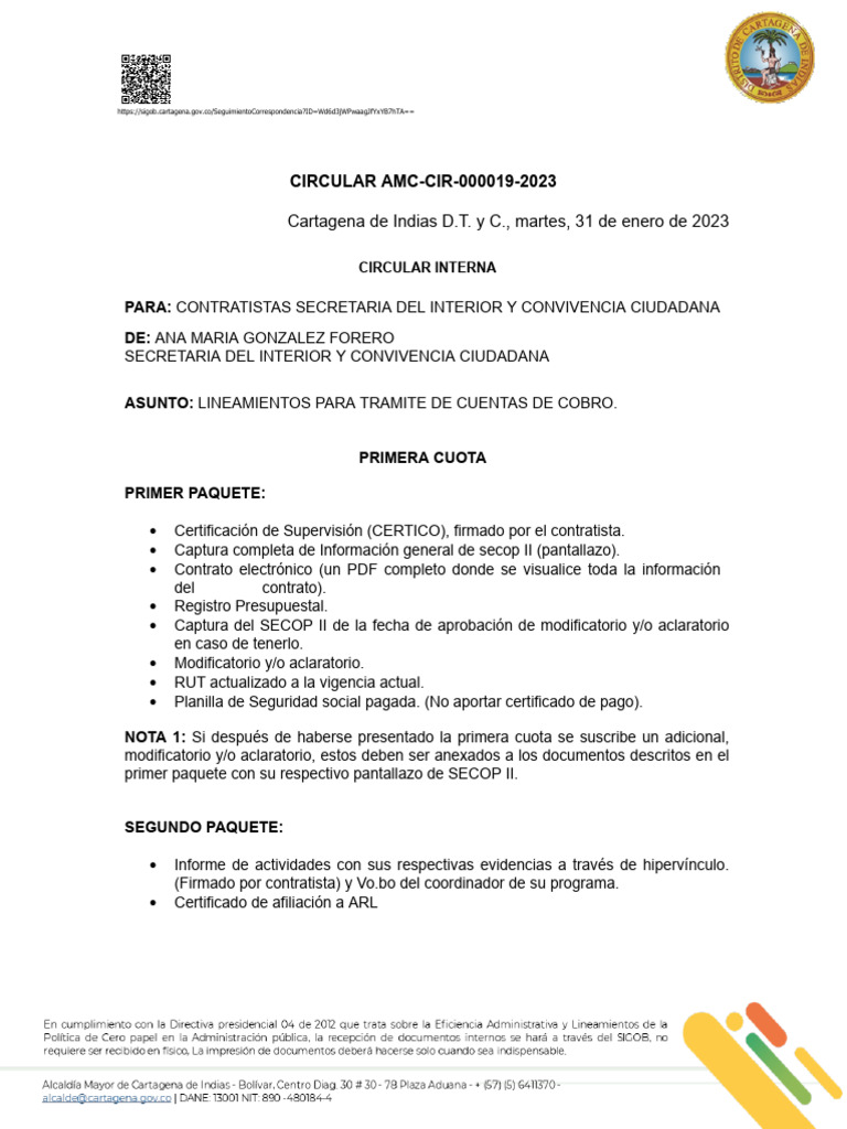 Circular Amc-Cir-000019-2023 2 | PDF