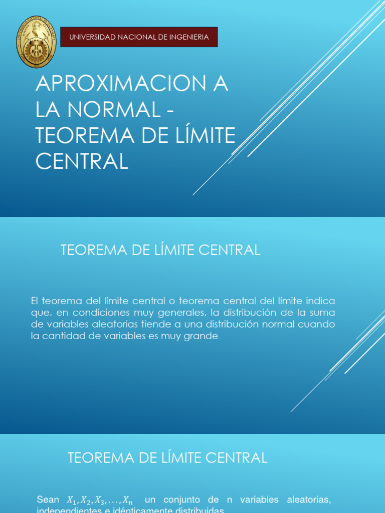 Teorema de Limite Central 2023-1 | PDF | Distribución normal | Diferencia