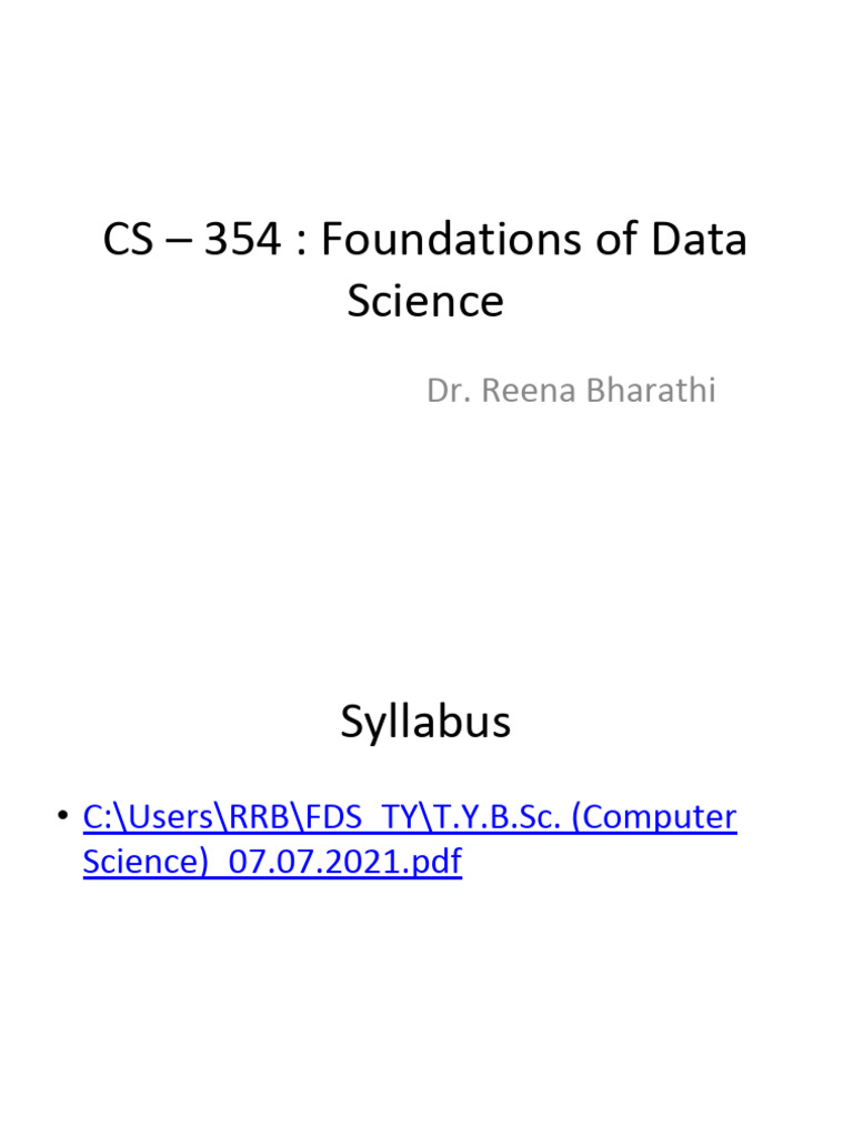 Chapter1 FDS | PDF | Big Data | No Sql
