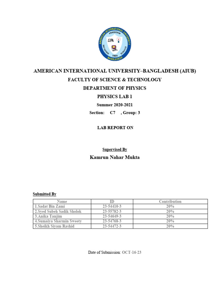 Physics 1 Lab 3 | PDF | Collision | Momentum