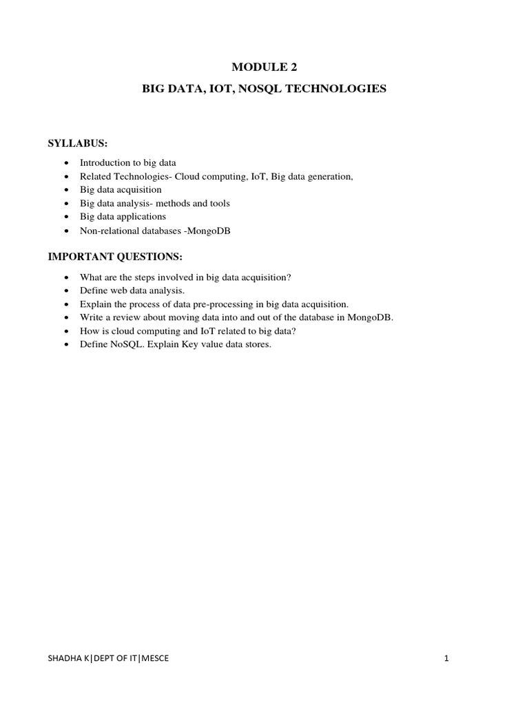 Module 2-4 | PDF | Apache Hadoop | Big Data