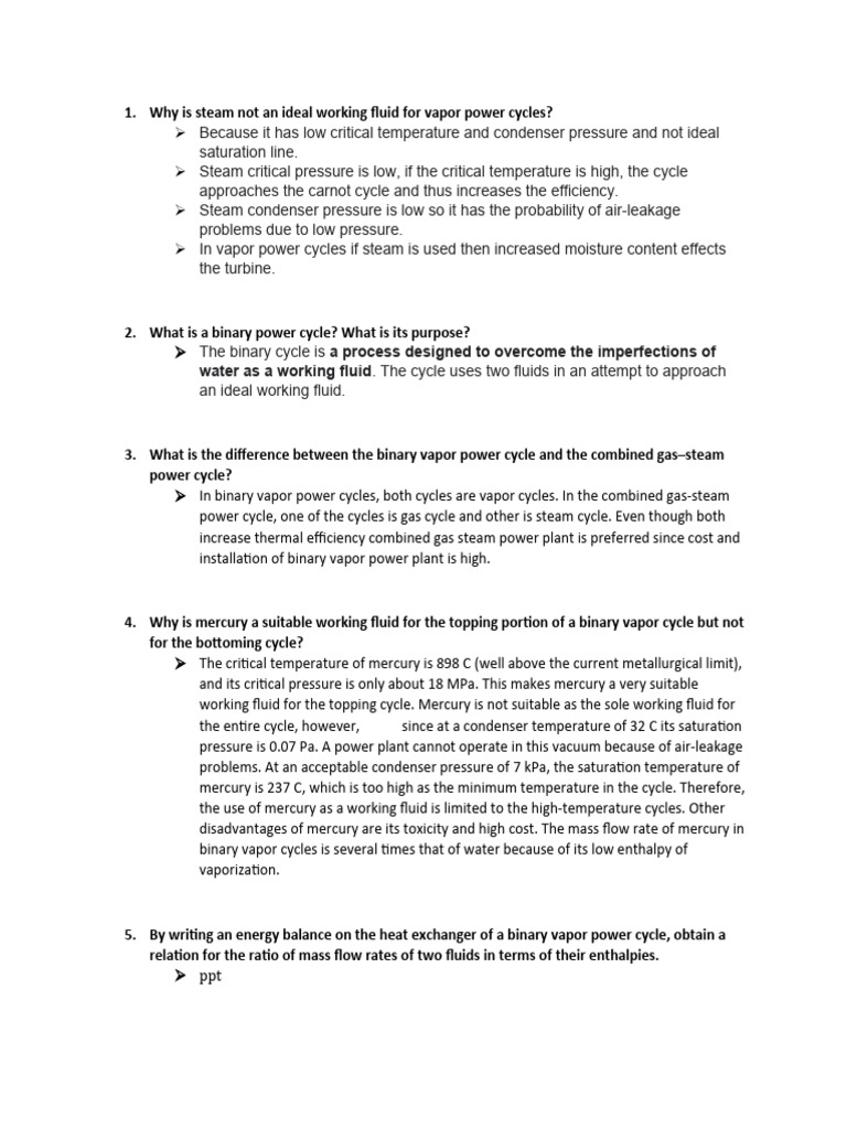 Binary Questions | PDF | Heat Exchanger | Steam