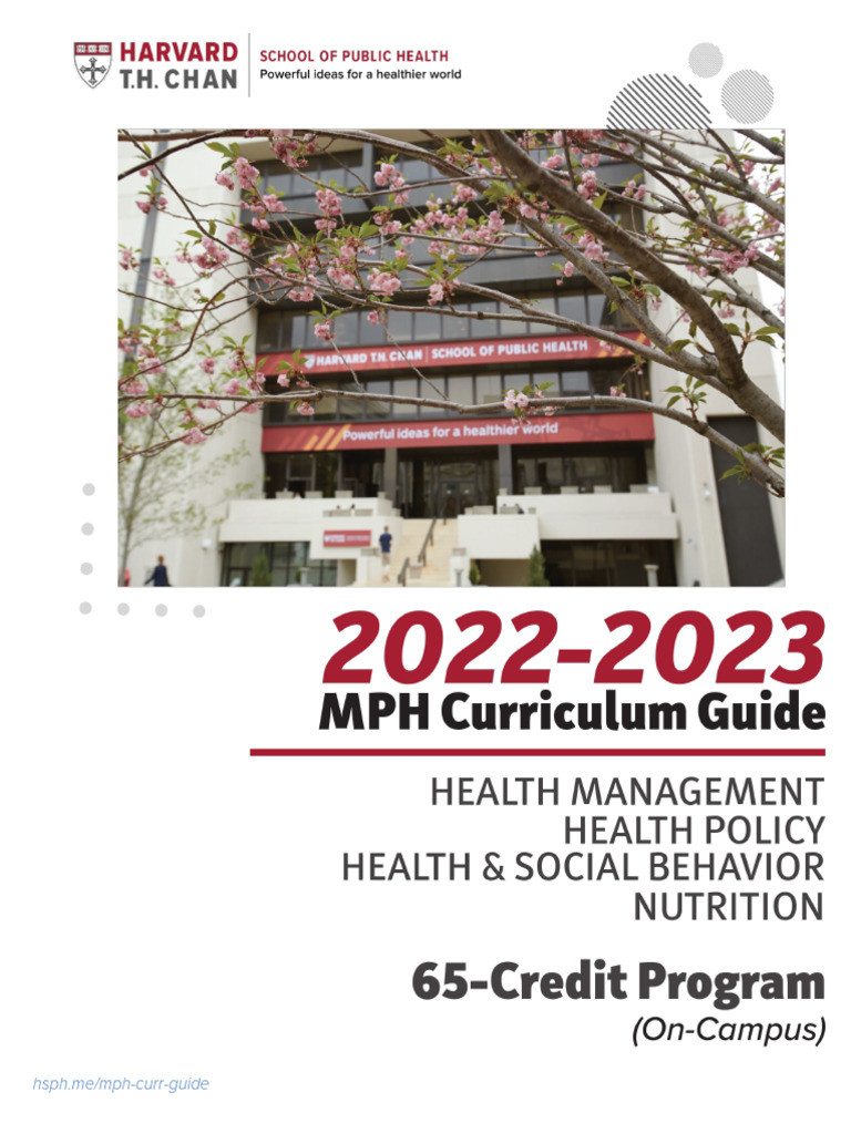Harvard MPH Curriculum Guide 2022-2023 | PDF | Curriculum | Public Health