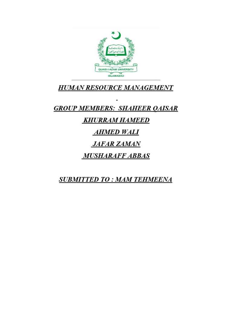 HRM Group Activity | PDF | Recruitment | Human Communication