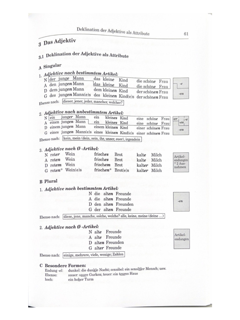 3 Das Adjektiv | PDF