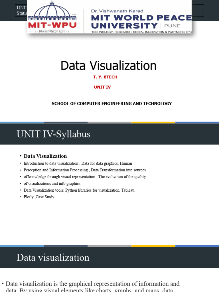 UNIT IV Data Visualization New | PDF | Infographics | Data UNIT IV Data Visualization New | PDF | Infographics | Data