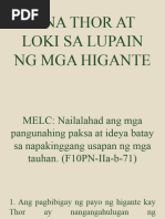 Aralin 1 Mitolohiya NG Norse | PDF