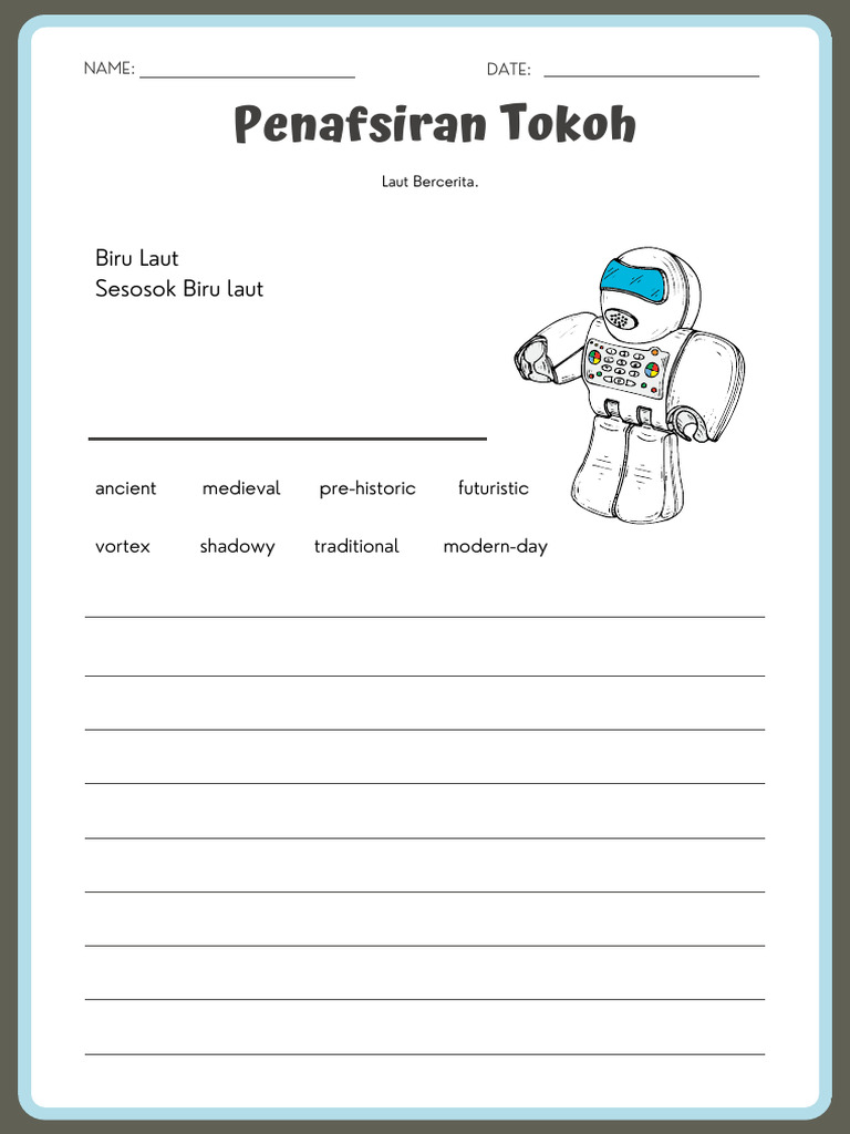 Creative Writing Story Prompt With Word Bank Activity Worksheet | PDF
