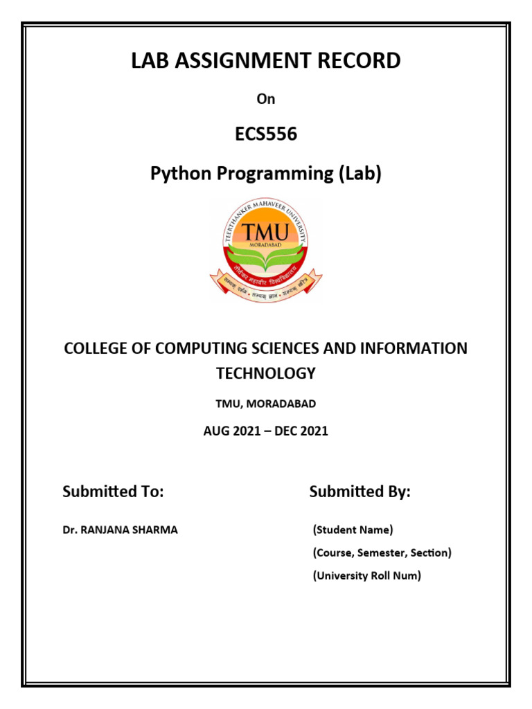 Lab Assignment ECS556 1 | PDF | String (Computer Science) | Python (Programming Language)