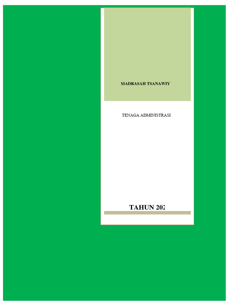 Program Kerja Tu MTS | PDF