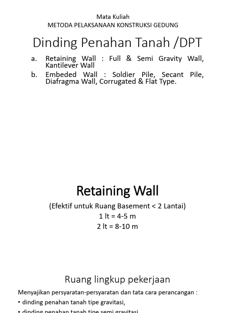 Retaining Wall | PDF