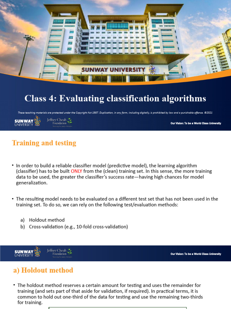 Workshop 4 | PDF | Statistical Classification | Receiver Operating Characteristic