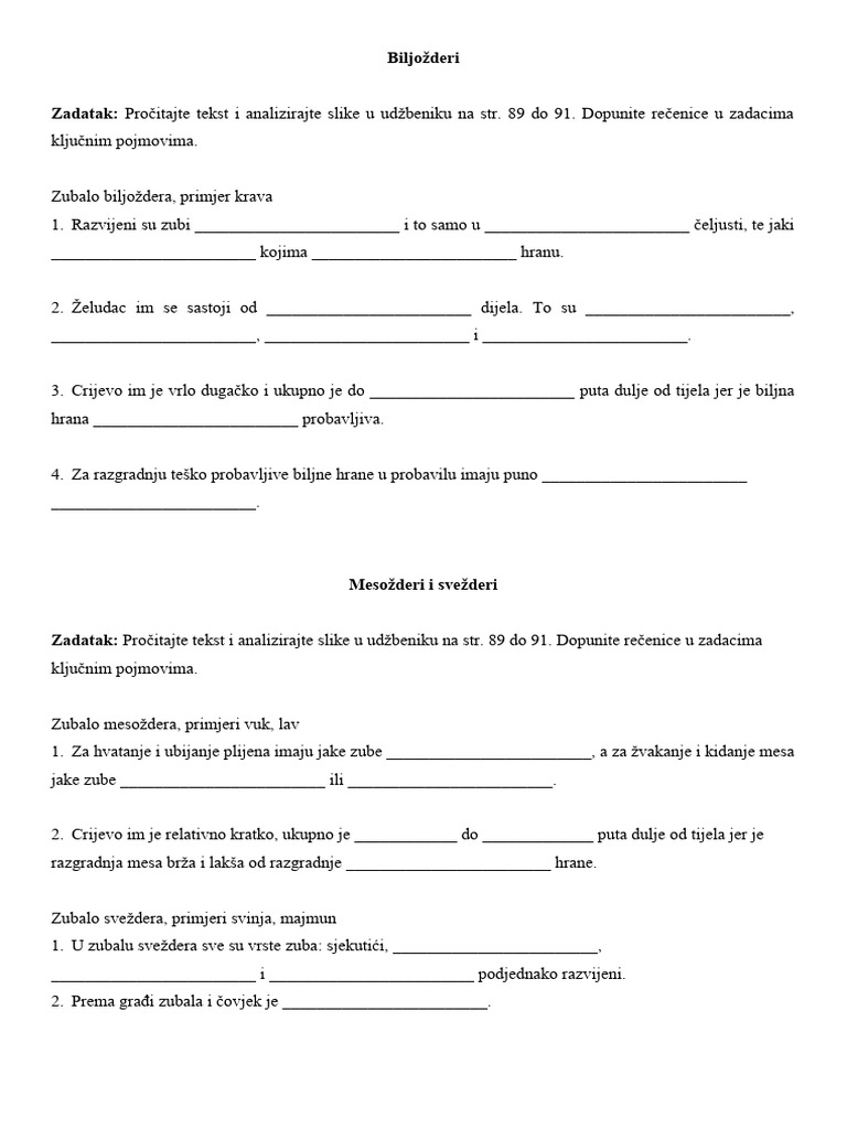 7r Prehrana NL Ponavljanje | PDF