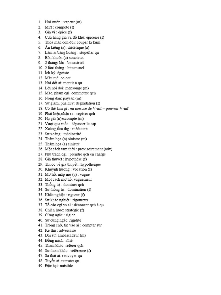 300 Mots Nouveaux | PDF