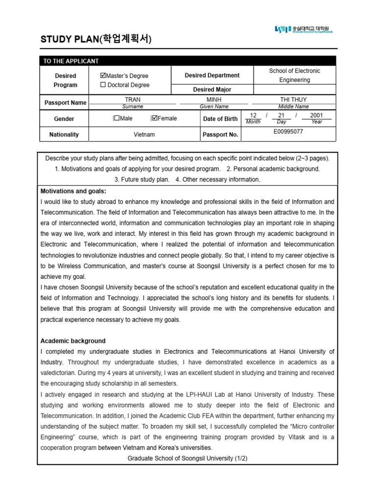 02 Study-Plan | Download Free PDF | Communication | Information