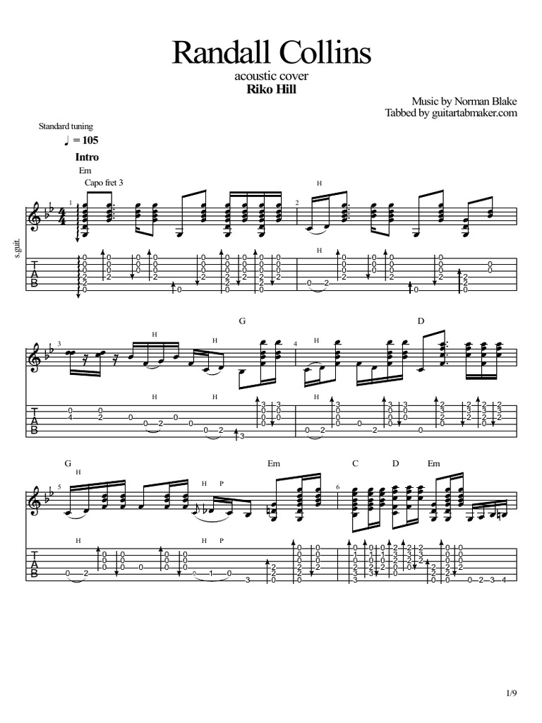Randall Collins | PDF | Guitar Family Instruments | Celtic Musical ...