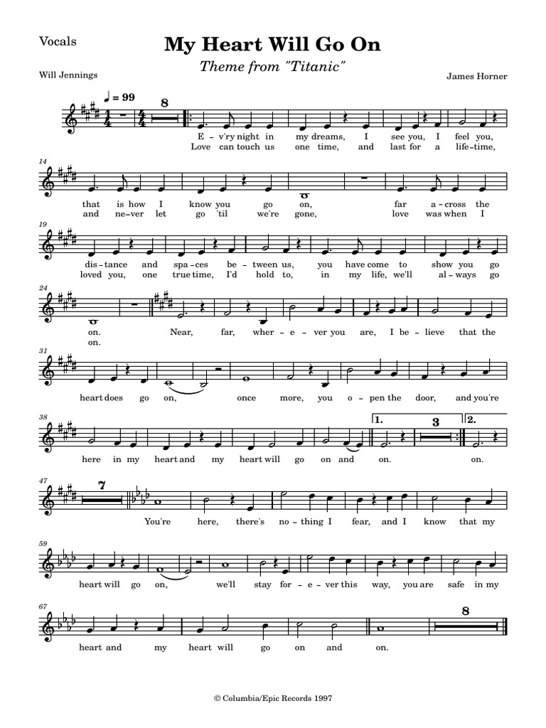 My Heart Will Go On | PDF