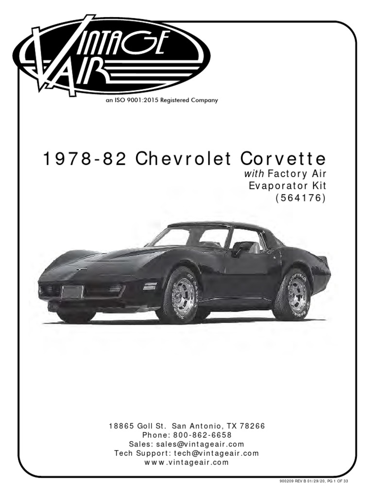 1981 Corvette Ac System | PDF | Ignition System | Air Conditioning