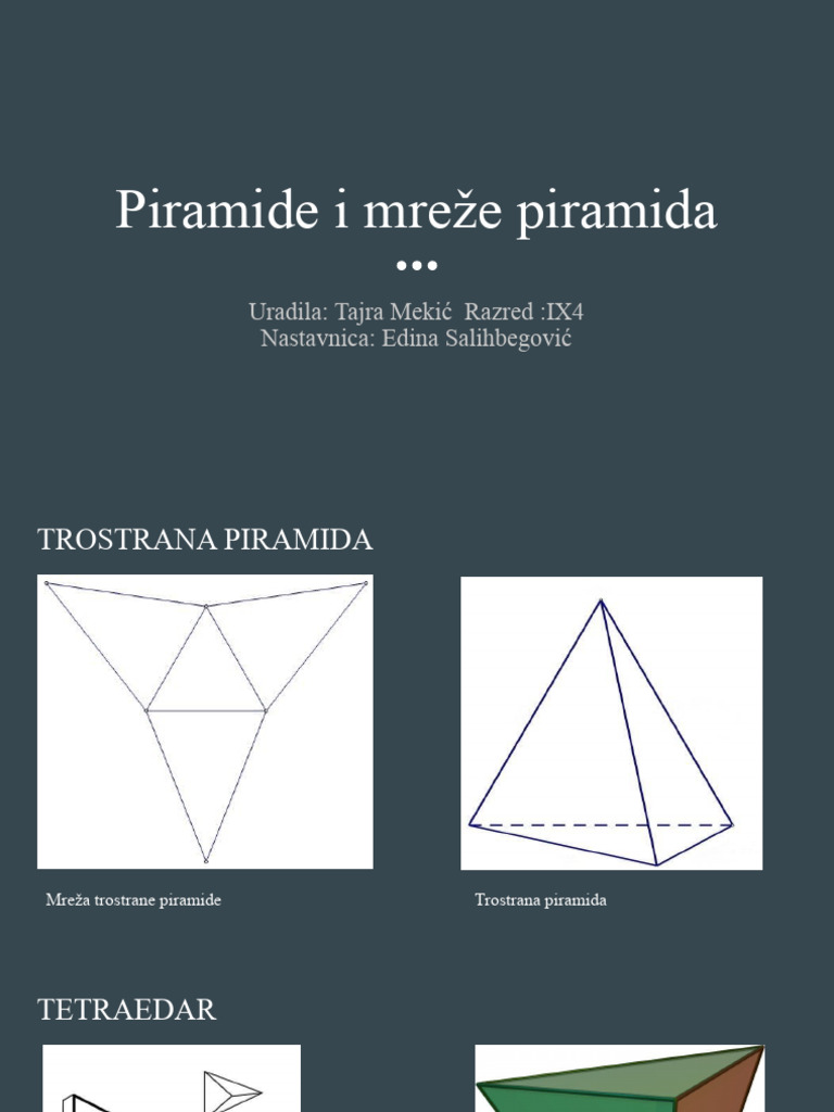 Piramide i Mreže Piramida | PDF