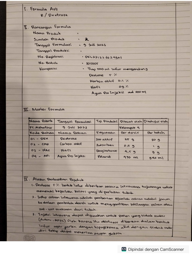 Muh. Arifuddin Muliadi - Sediaan Infus KLP 4 | PDF