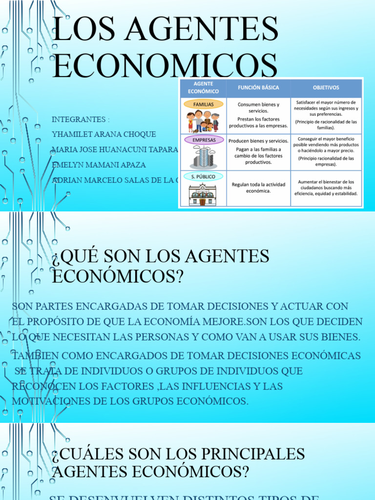 Los Agentes Economicos | PDF | Business | Bienes Los Agentes Economicos | PDF | Business | Bienes
