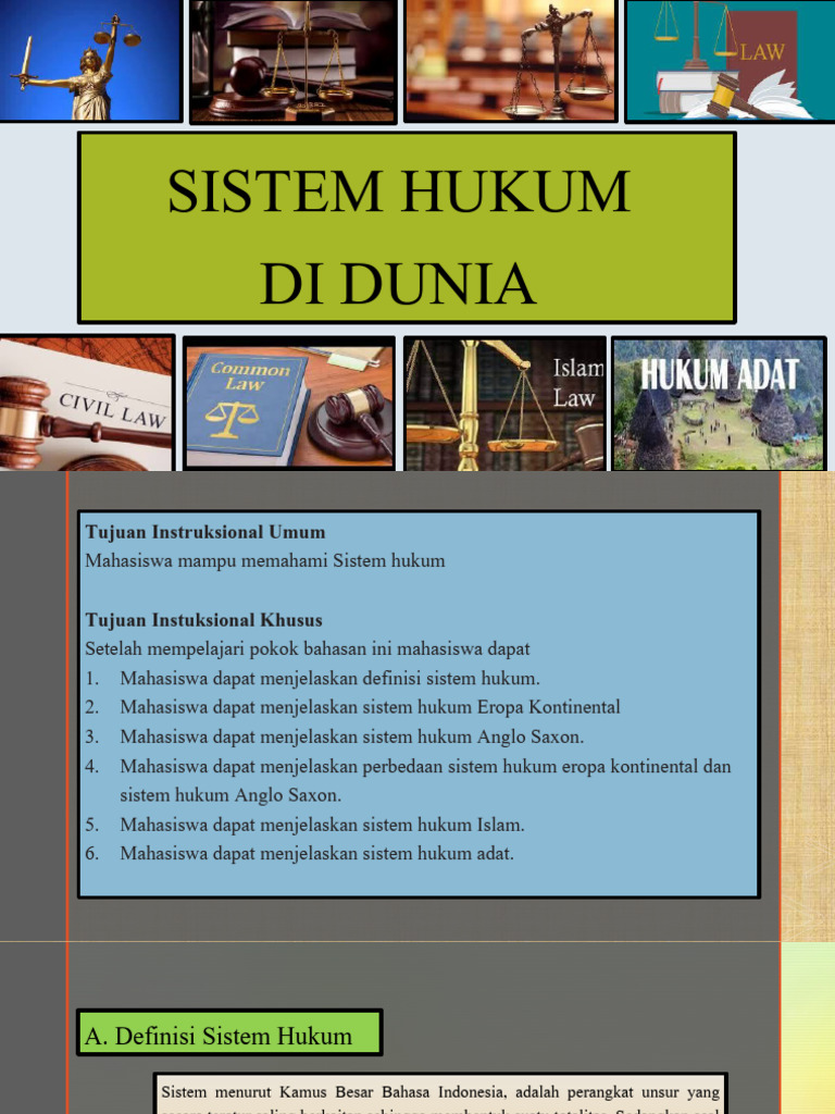 19b37 Sistem Hukum Di Dunia | PDF