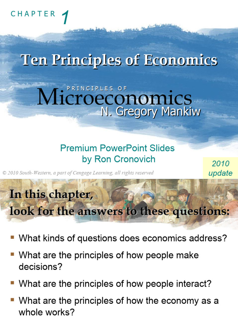 Micro Ch01 Presentation (2010) | PDF | Market (Economics) | Economics