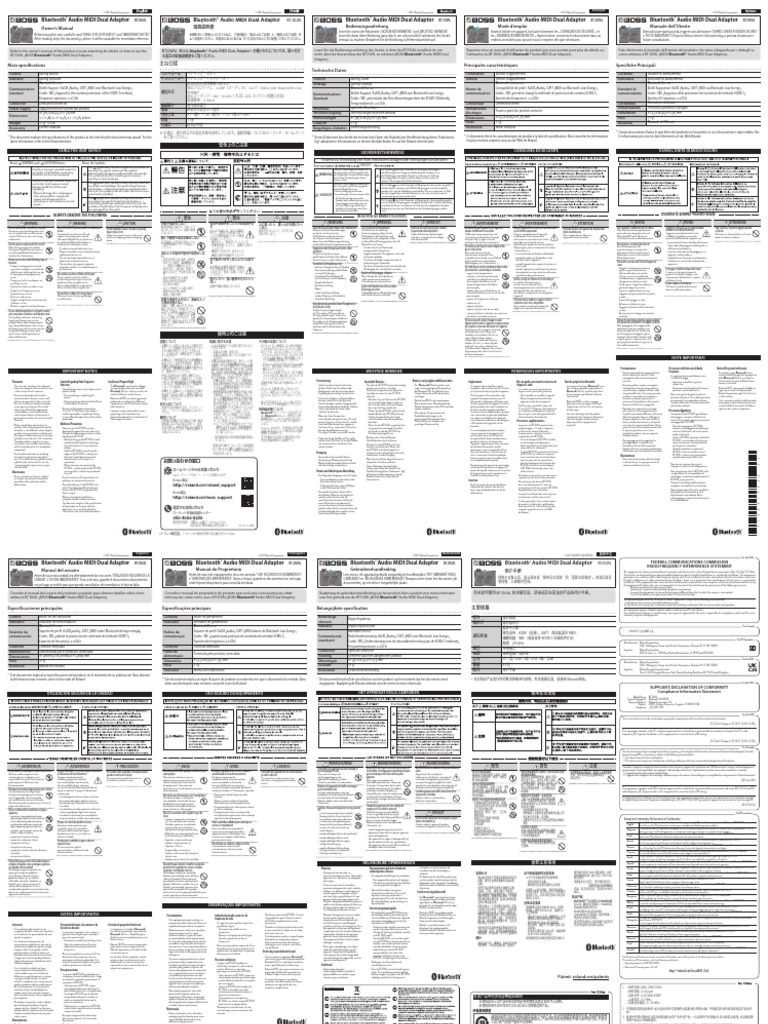Bt-Dual Multi02 W | PDF